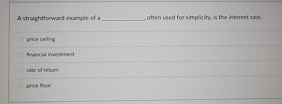 Solved A straightforward example of a ﻿often used for | Chegg.com