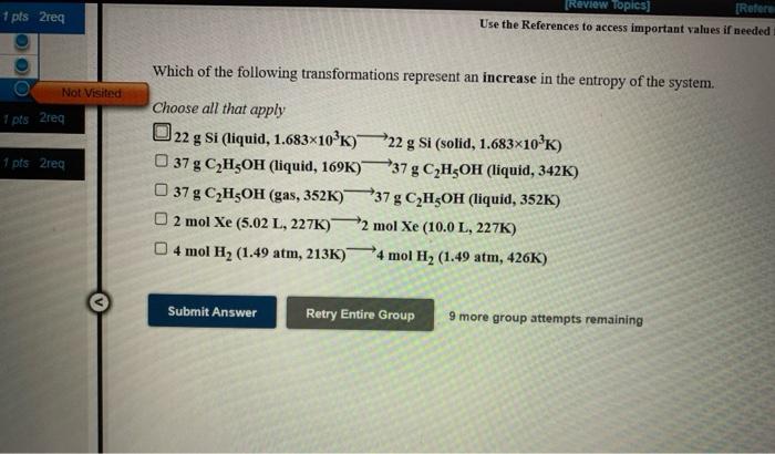 Solved 1 pts 2req (Review Topics [Refere Use the References | Chegg.com