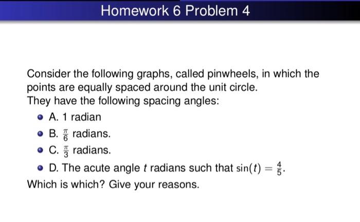 Consider the following graphs, called pinwheels, in | Chegg.com
