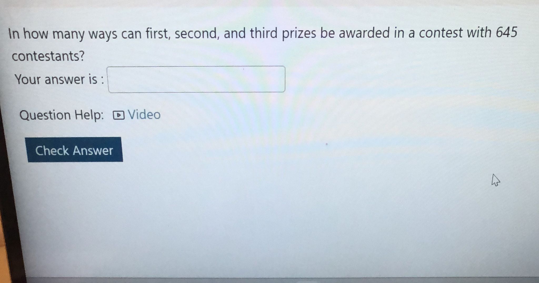 Solved In how many ways can first, second, and third prizes | Chegg.com