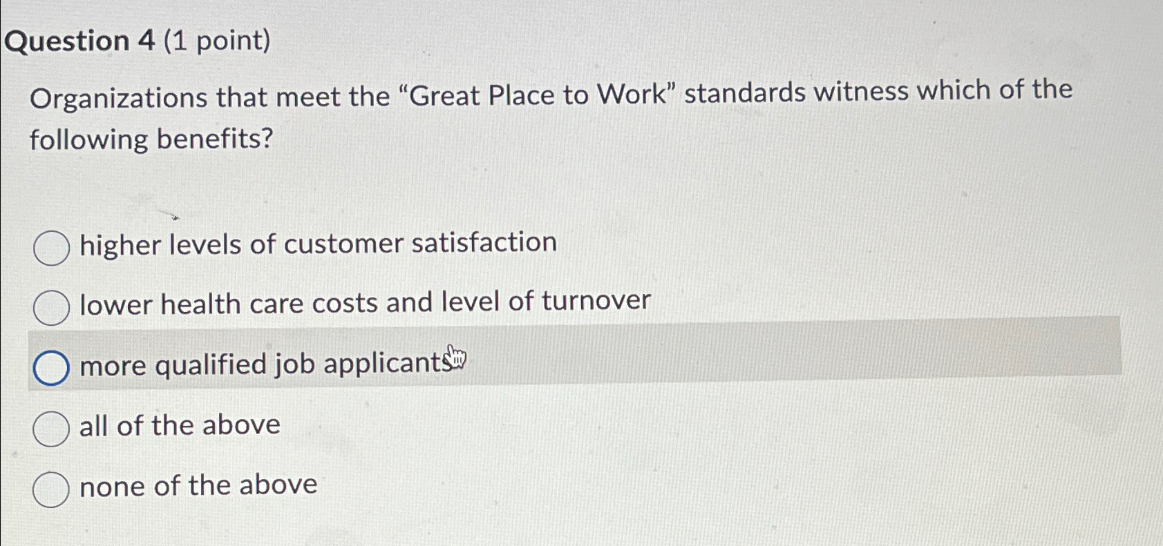 Solved Question 4 (1 ﻿point)Organizations that meet the | Chegg.com