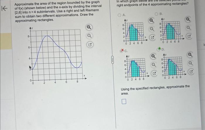 Solved Approximate the area of the region bounded by the | Chegg.com