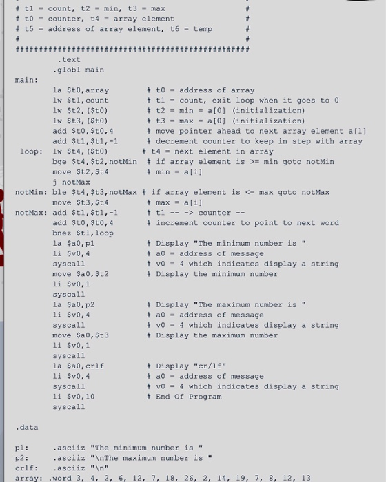 Solved Write (Mips/Spim) assembly program and I am using | Chegg.com