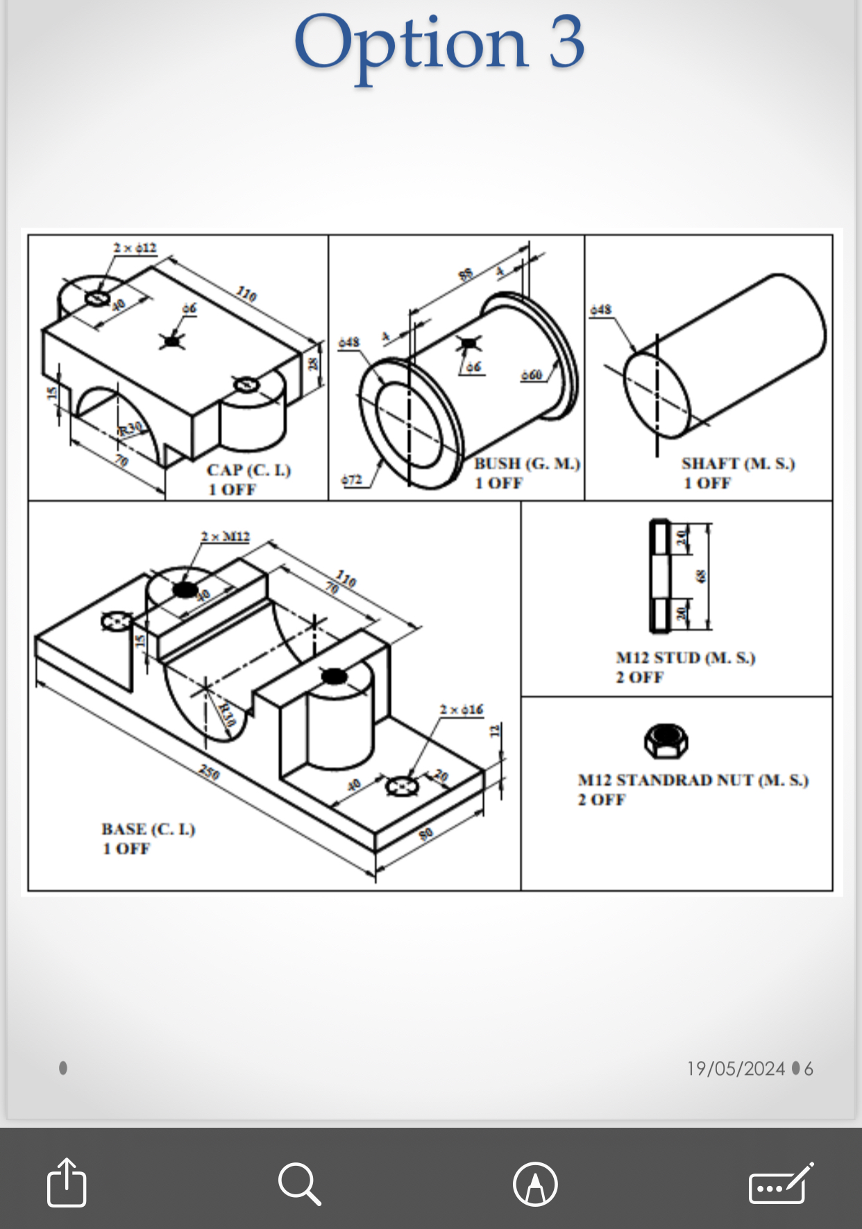 Solved Assembly drawingWith details Hand drawing | Chegg.com Solved Assembly drawingWith details Hand drawing | Chegg.com