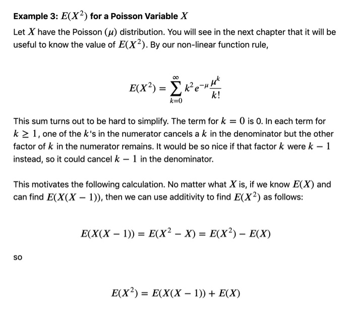 Solved 5. Poisson Moments Work out Example 3 of Section 8.3 | Chegg.com