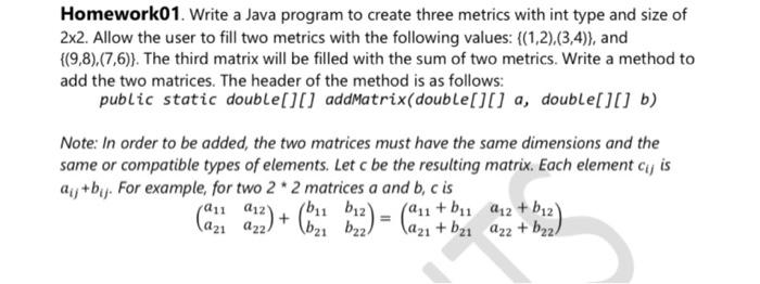 Homework01 Write A Java Program To Create Three 9471