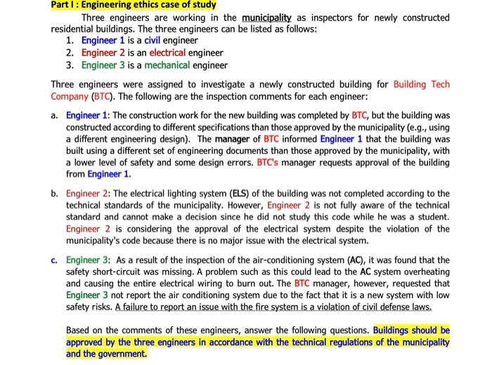 Solved 5. What should Engineer 2 do in this case based on | Chegg.com