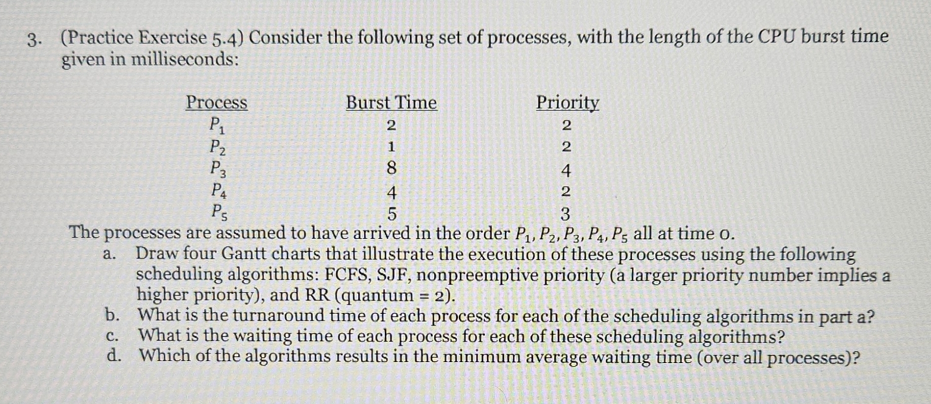 Solved Practice Exercise 54 ﻿consider The Following Set 