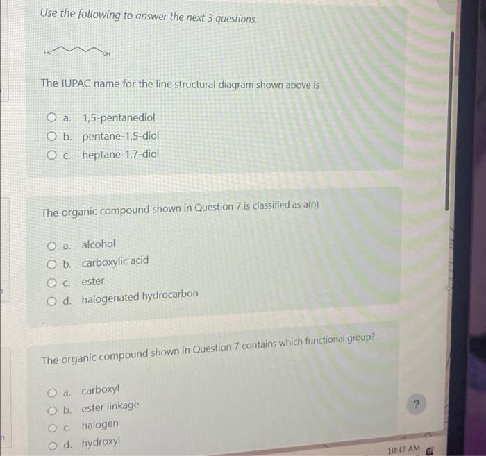 Solved Use the following to answer the next 3 questions. HO | Chegg.com