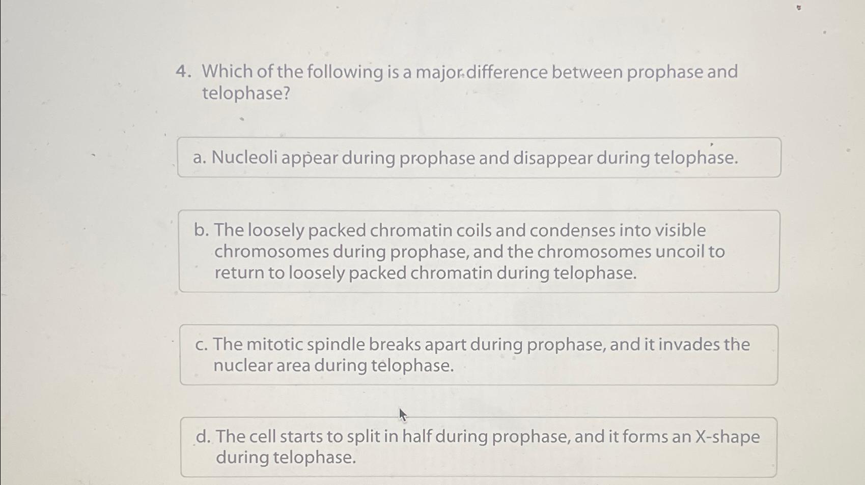Solved Which of the following is a major difference between | Chegg.com