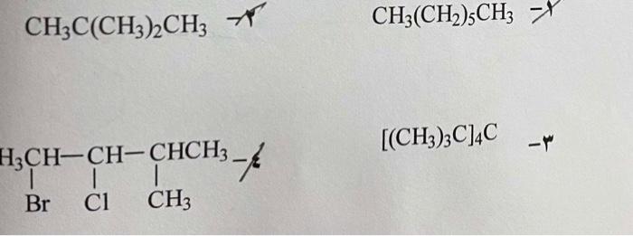 Solved CH3C(CH3)2CH3 + CH3(CH2)5CH3 Y [(CH3)3C]4C | Chegg.com