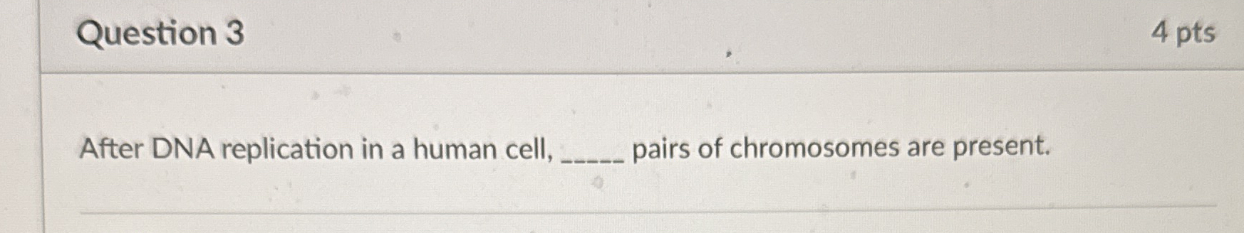 Solved After DNA replication in a human cell, pairs of | Chegg.com