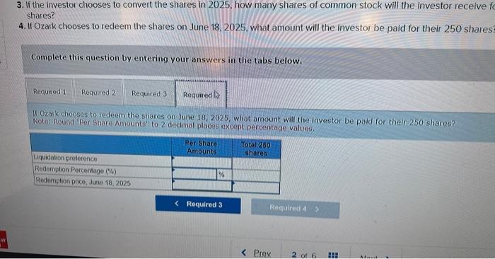 Exercise 18.8 (Algo) Reporting preferred shares; | Chegg.com