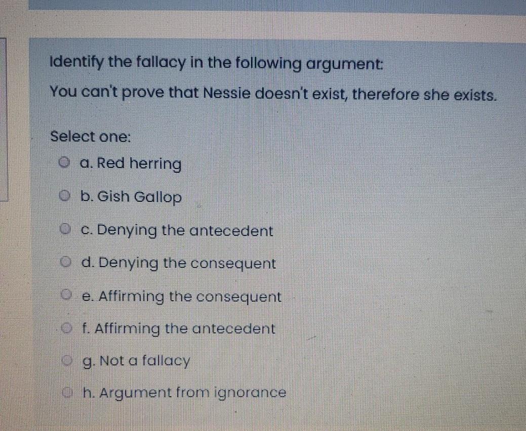 Solved Identify the fallacy in the following argument: You | Chegg.com