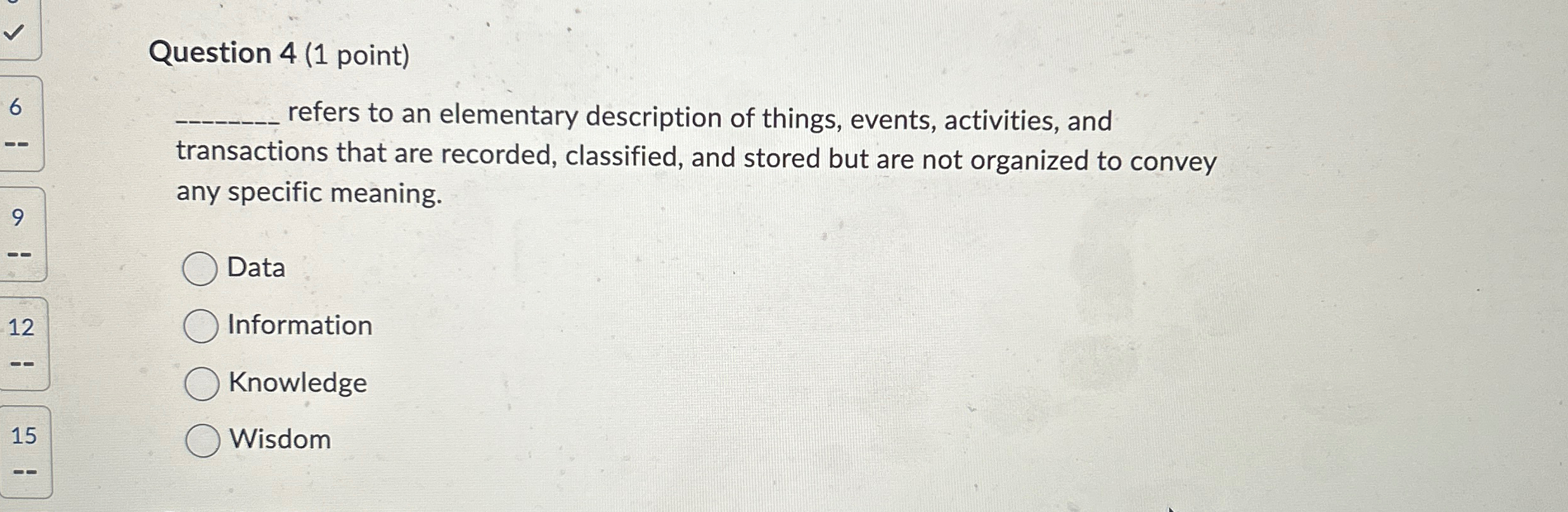 Solved Question 4 (1 ﻿point)q, ﻿refers to an elementary | Chegg.com