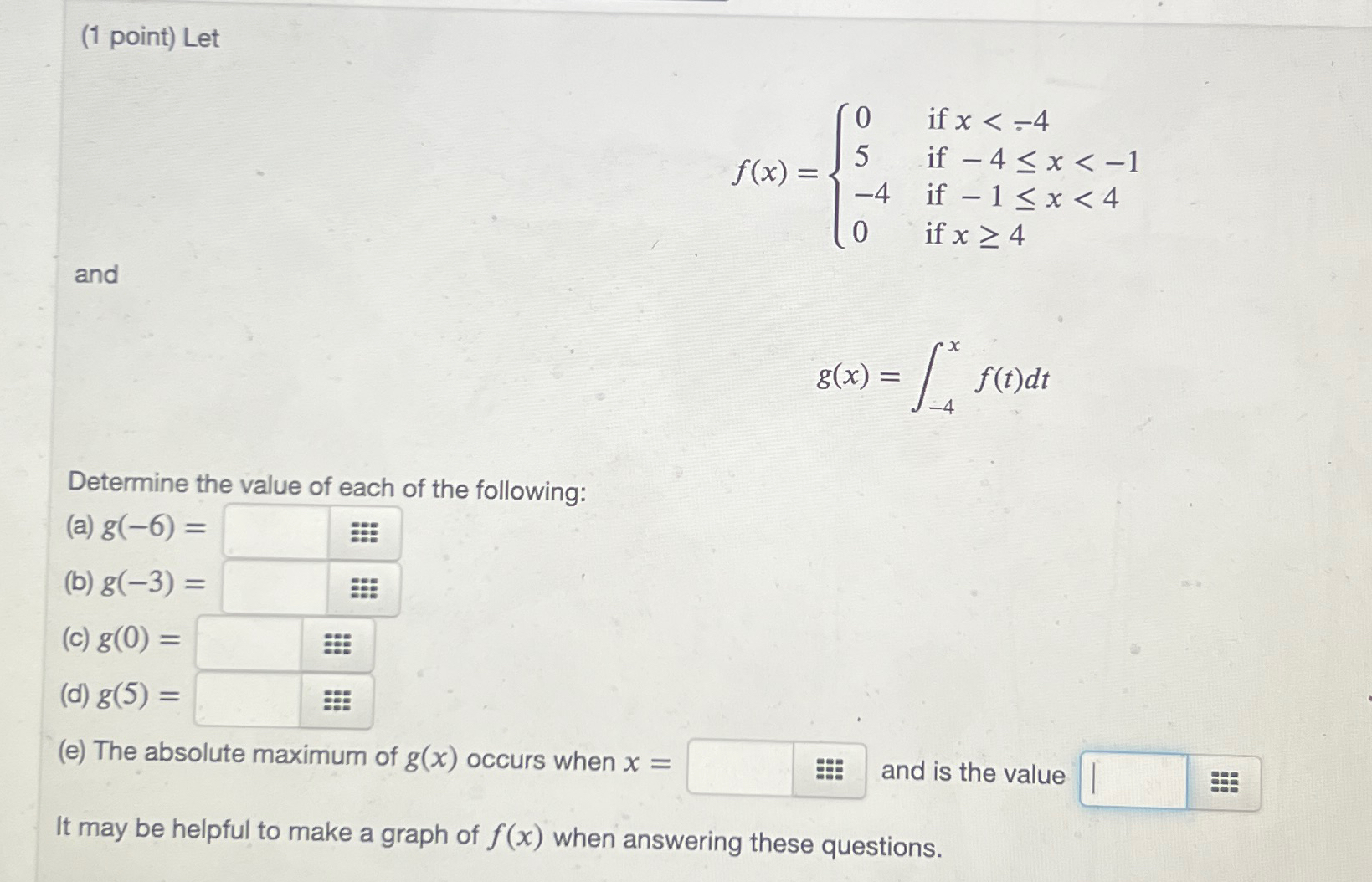 Solved (1 ﻿point) | Chegg.com