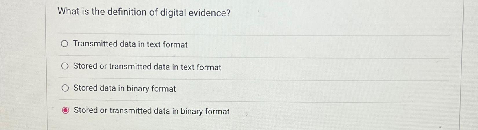 Solved What is the definition of digital | Chegg.com