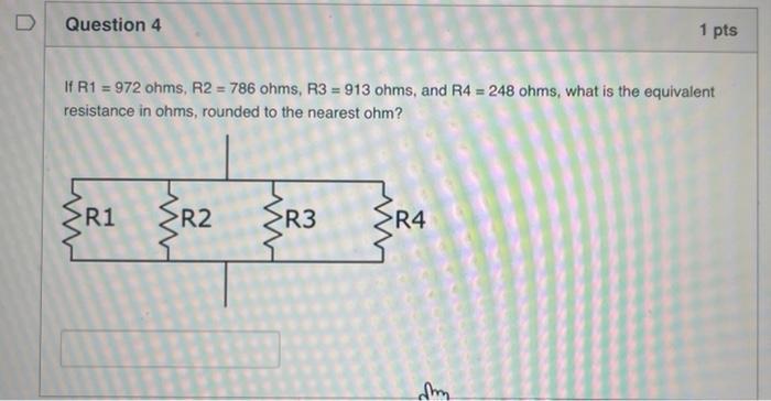 Solved If R1=774 ohms, R2=204 ohms, and R3=630 ohms, what is | Chegg.com