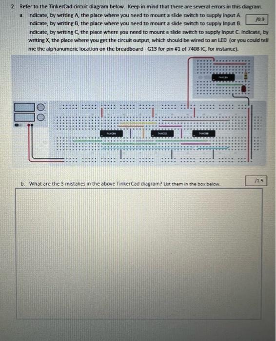 Solved 2. Refer to the Tinkercad circuit diagram below. Keep | Chegg.com