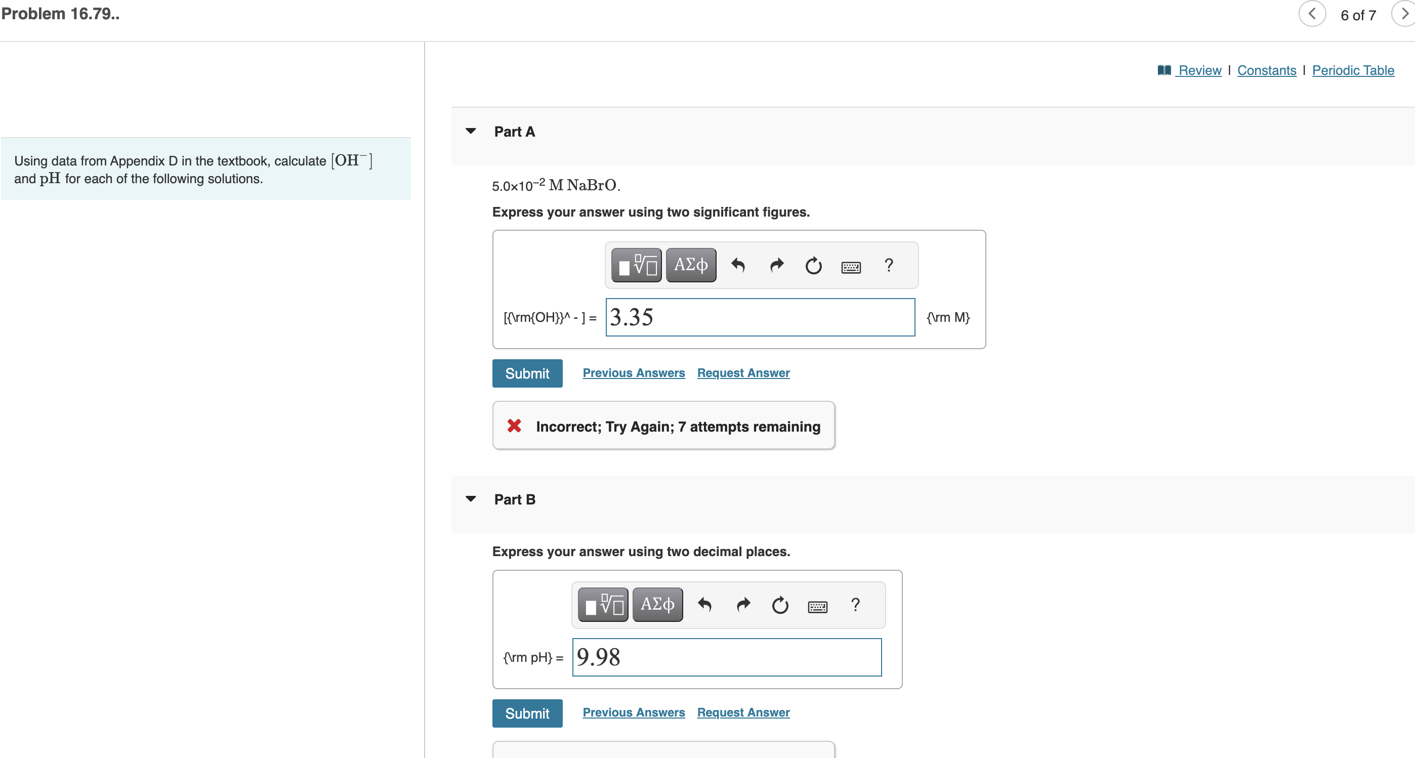 Using data from Appendix D ﻿in the textbook, | Chegg.com