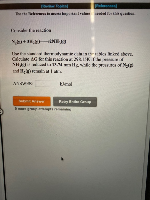 Solved [Review Topics) [References) Use the References to | Chegg.com