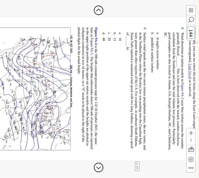 Solved 1. West of the ridge axis, winds are from the | Chegg.com