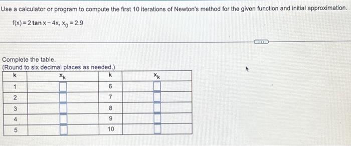 Solved Use a calculator or program to compute the first 10 | Chegg.com