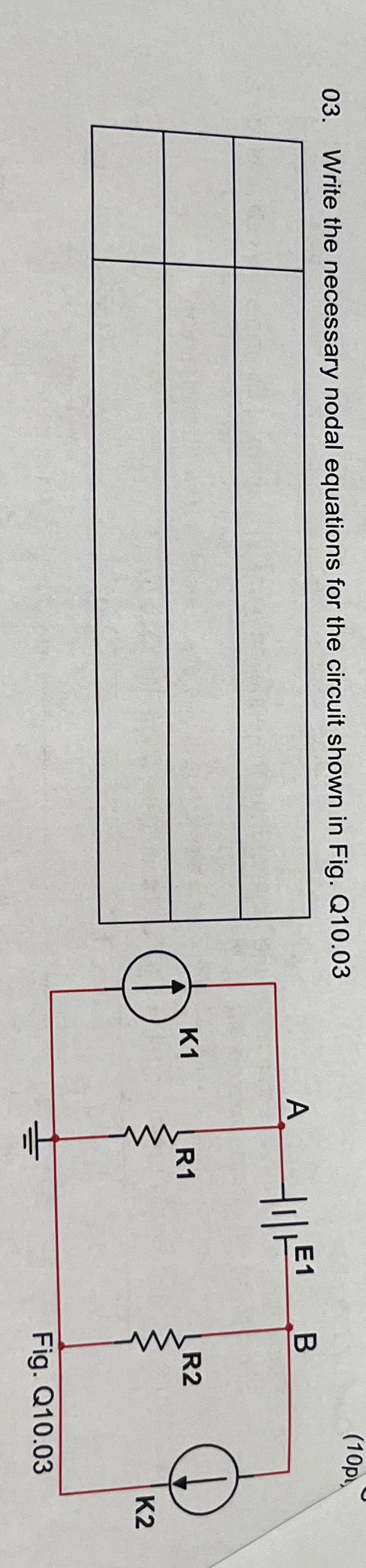 Solved Write the necessary nodal equations for the circuit | Chegg.com