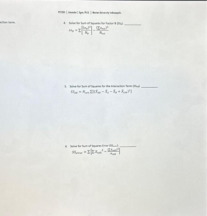 Solved STEP 1: Calculate the Sum of Squares (SS) total, | Chegg.com
