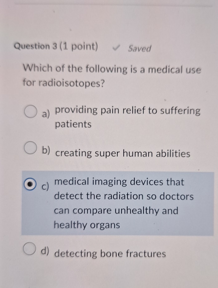 Solved Question 3 (1 ﻿point)SavedWhich of the following is a | Chegg.com