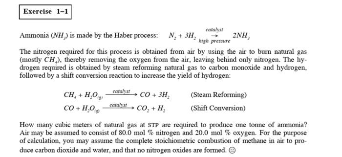 Solved Ammonia (NH3) is made by the Haber process: N2+3H2 | Chegg.com