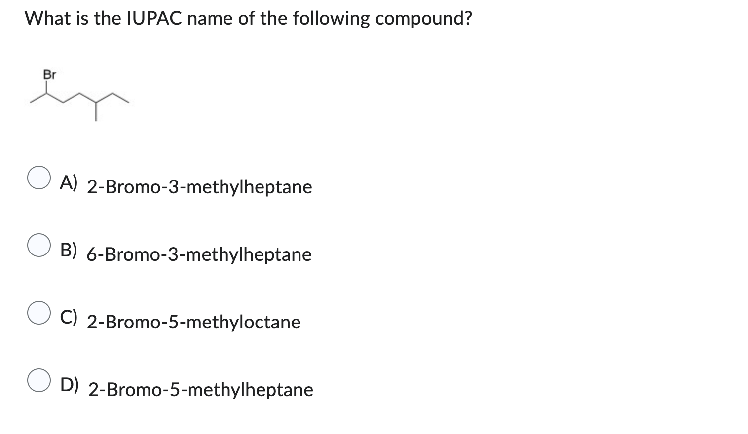 Solved What is the IUPAC name of the following | Chegg.com