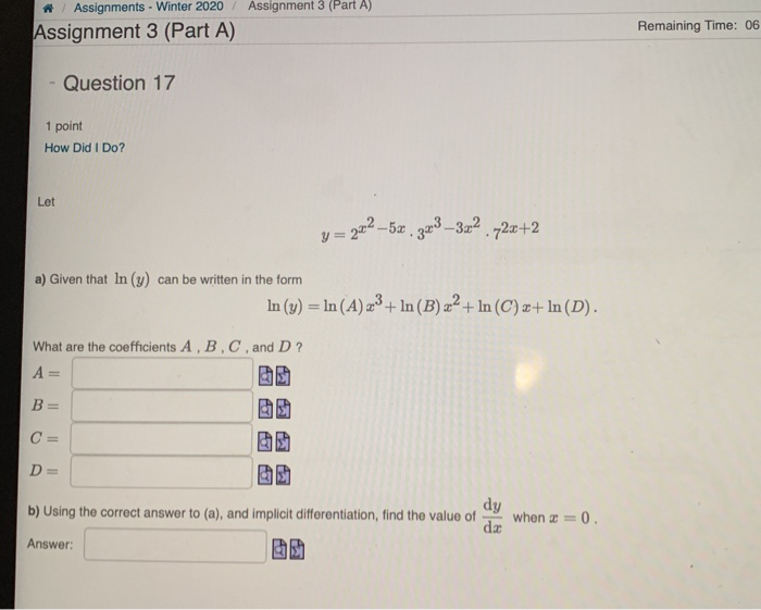 Solved * Assignments - Winter 2020 / Assignment 3 (Part A) | Chegg.com