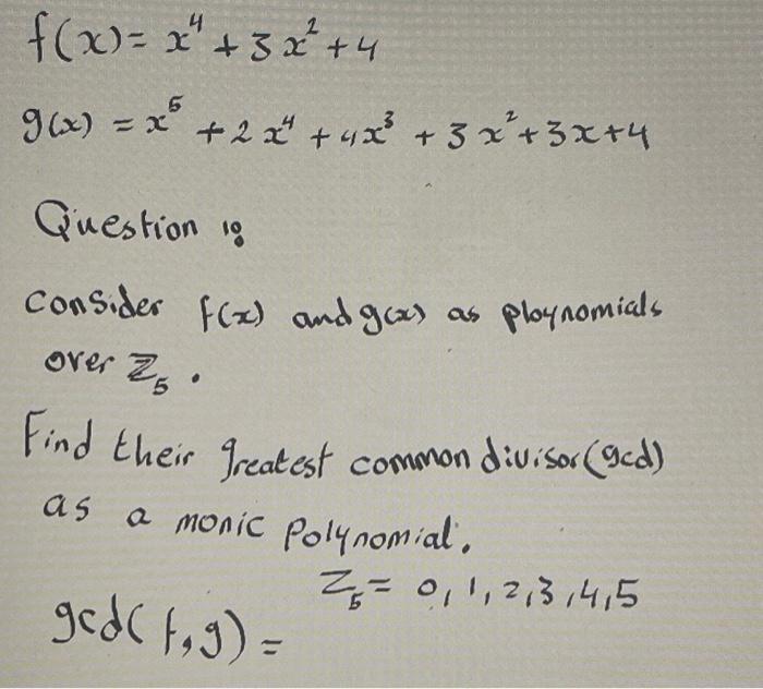 Solved The correct answer is x^2 + 4x +2 .Could you explain | Chegg.com