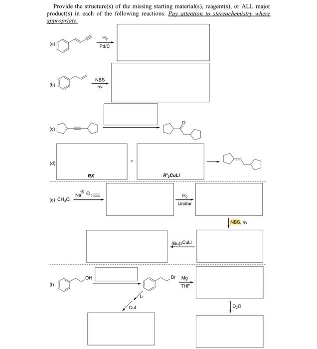 Solved Provide the structure(s) of the missing starting | Chegg.com