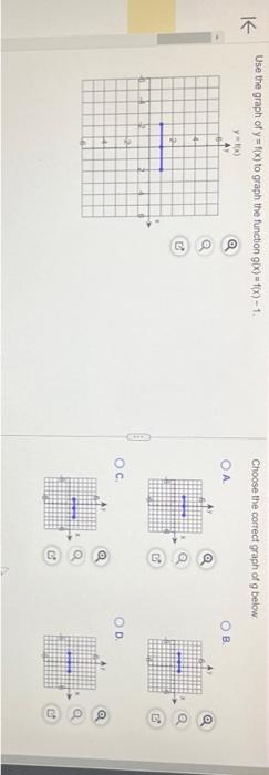 Solved K Use the graph of y = f(x) to graph the function | Chegg.com Solved K Use the graph of y = f(x) to graph the function | Chegg.com