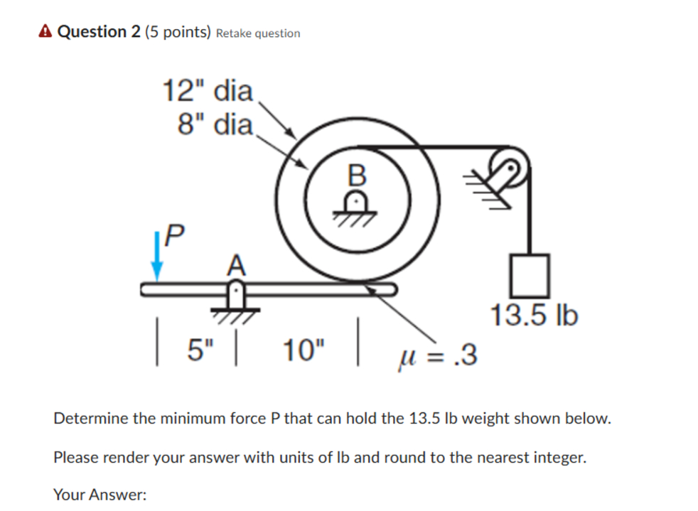 Solved Question 2 (5 ﻿points) ﻿Retake questionDetermine the | Chegg.com