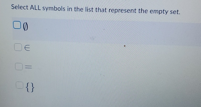 Solved Select ALL symbols in the list that represent the | Chegg.com