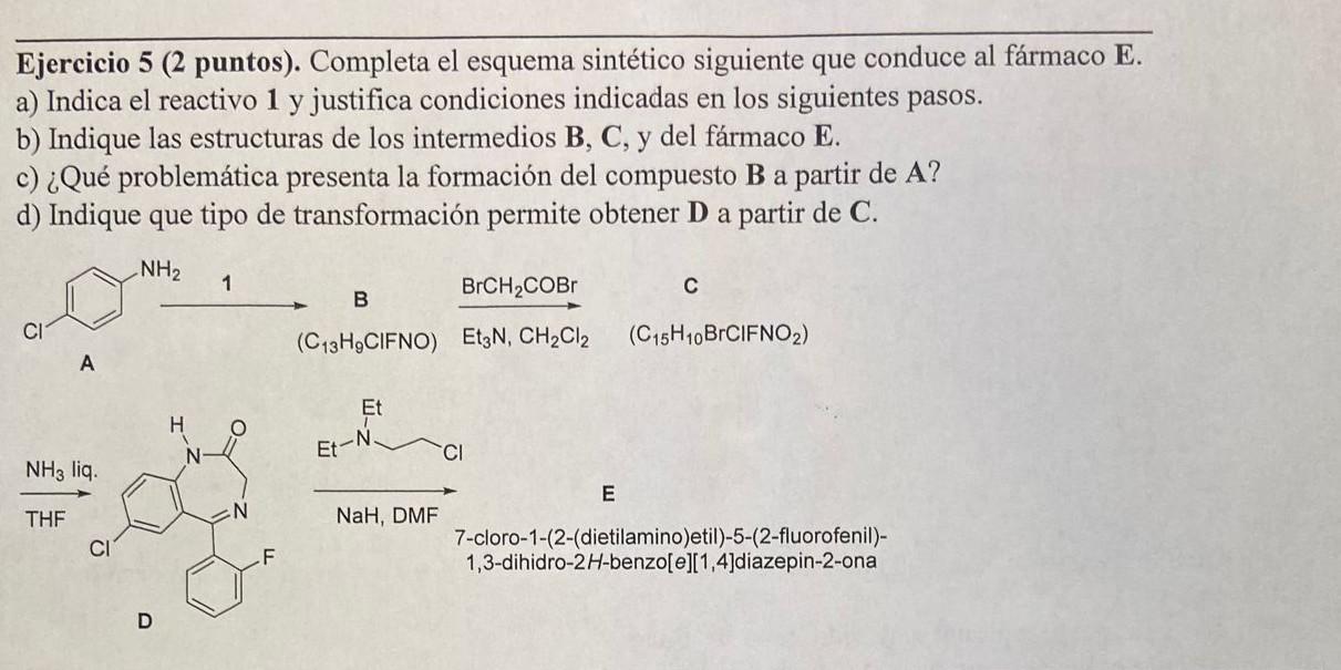 Exercise 5 (2 points). Complete the following | Chegg.com
