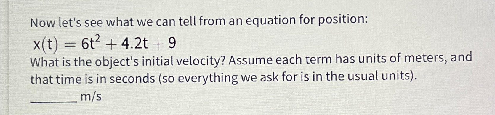 Now let's see what we can tell from an equation for | Chegg.com