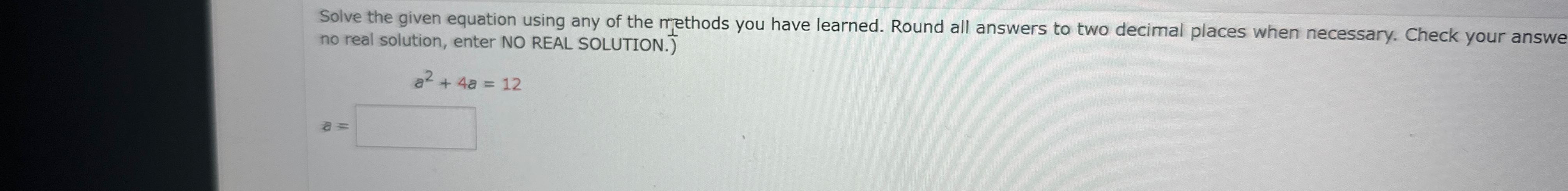 Solved Solve the given equation using any of the methods you | Chegg.com