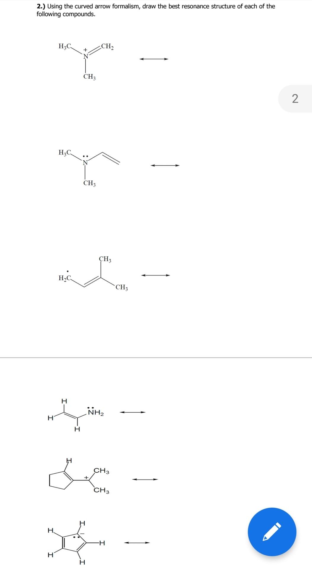 Solved 1.) A compound with the formula C2H3NO. (a) How many | Chegg.com