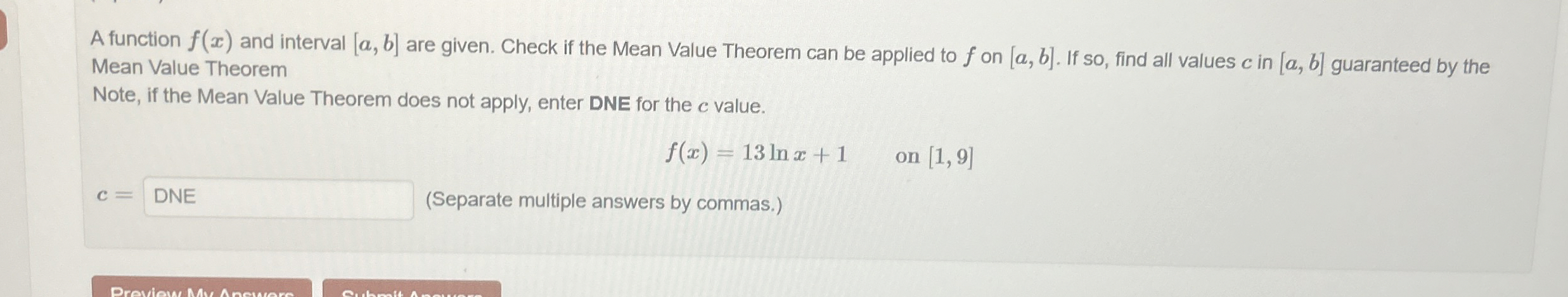 Solved A function f(x) ﻿and interval a,b ﻿are given. Check | Chegg.com
