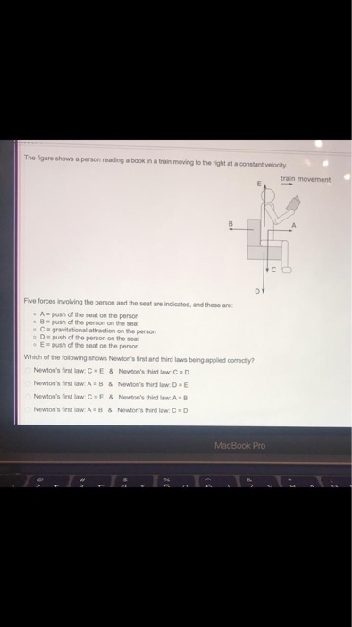 Solved The figure shows a person reading a book in a train | Chegg.com