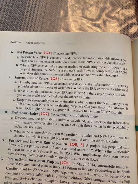 Solved PART 4 Capital Budgeting 6 Net Present Value LO1 Chegg solved-part-4-capital-budgeting-6-net-present-value-lo1-chegg