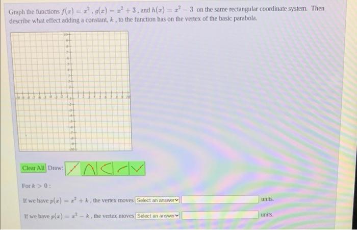 Solved Graph the functions f(a) = 3?, 9) = 32 +3, and h(x) = | Chegg.com