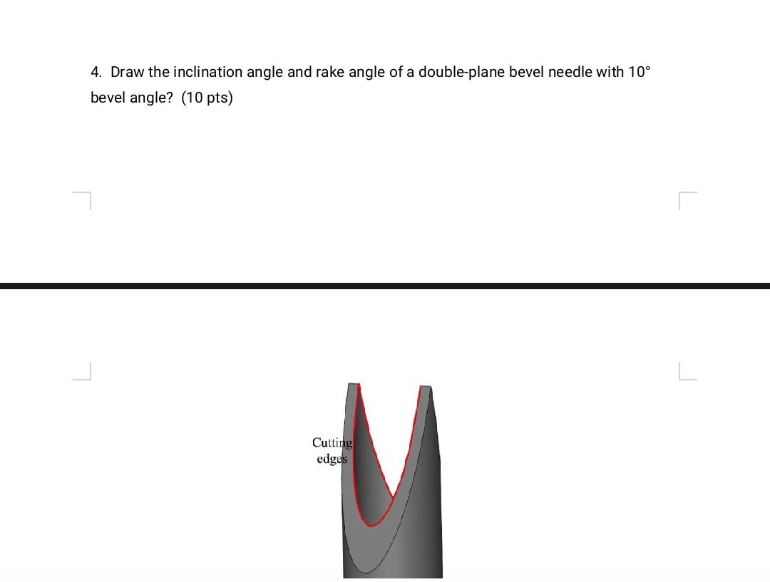 Solved 4. Draw the inclination angle and rake angle of a | Chegg.com