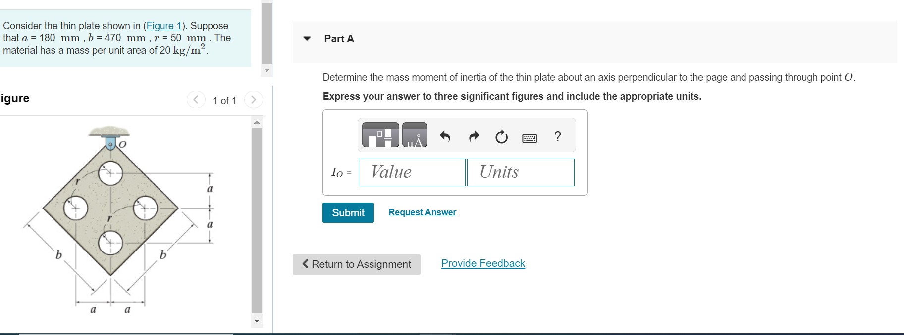 Solved Consider the thin plate shown in (Figure 1). | Chegg.com