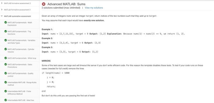 Solved >MATLAB > MATLab formative MATLAB summative 0 MATLAB | Chegg.com