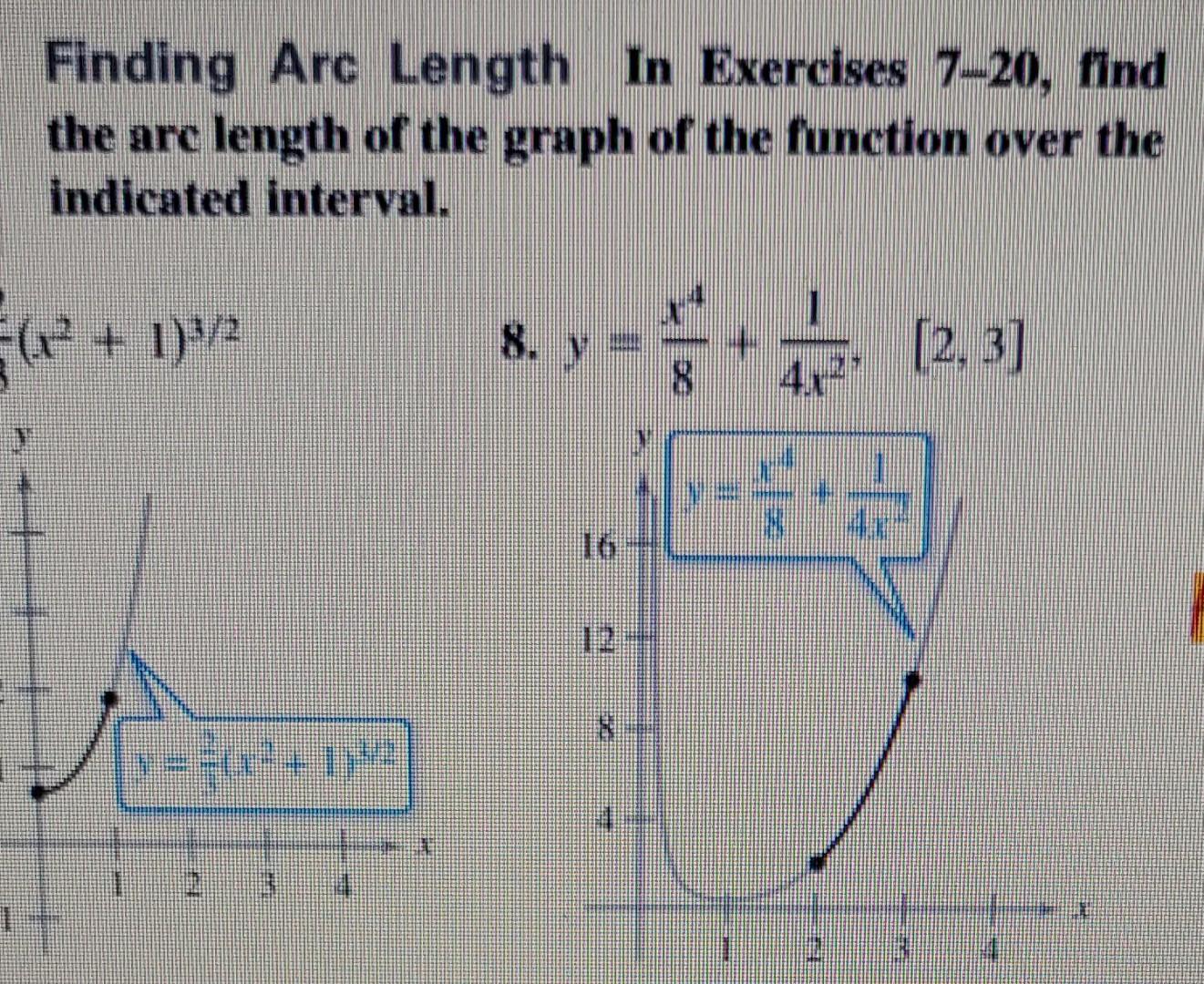 Solved Finding Arc Length In Exercises 7-20, find the arc | Chegg.com